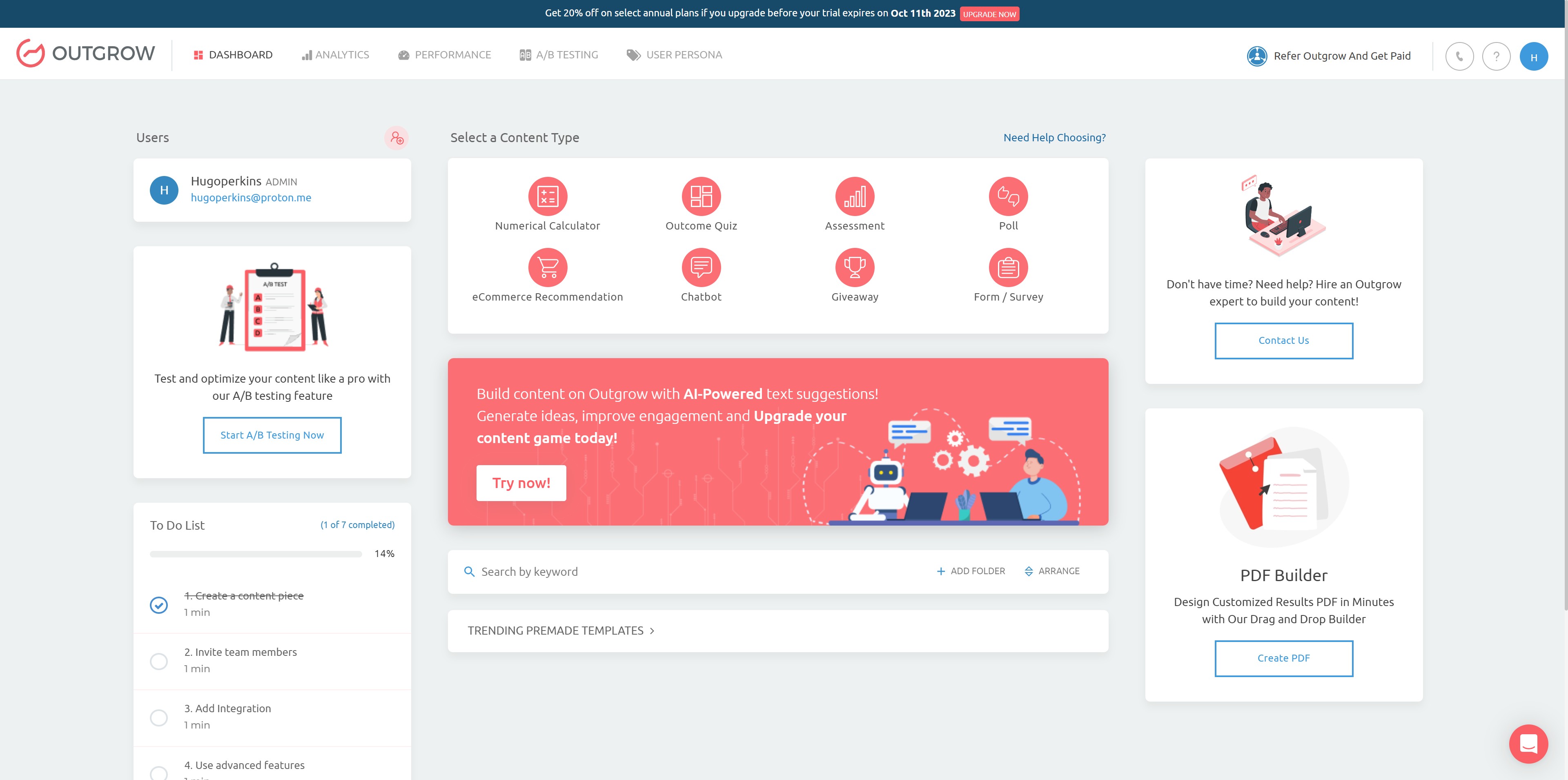 How to create a chatbot? - Outgrow - Guideflow