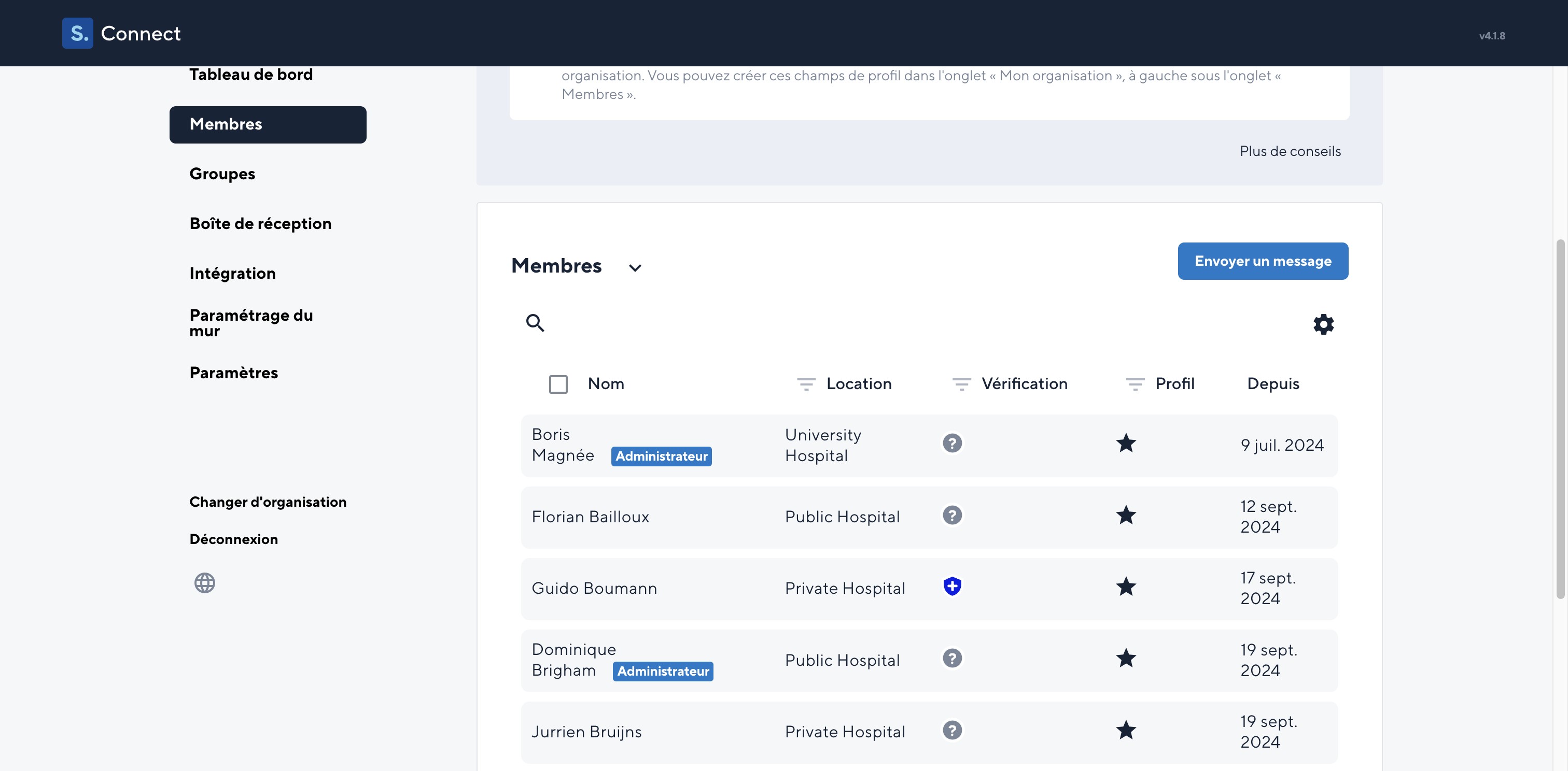 FR_Siilo Connect: Members tab - Guideflow