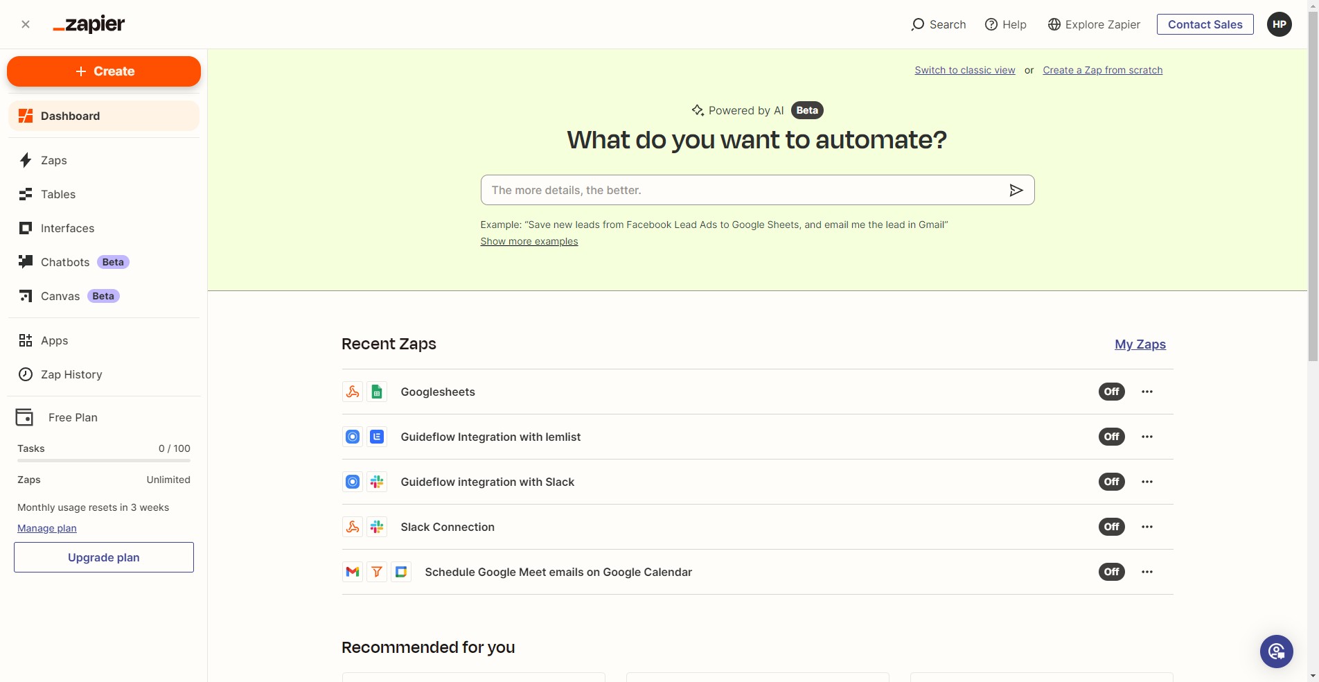 How to use a Webhook by Zapier - Guideflow