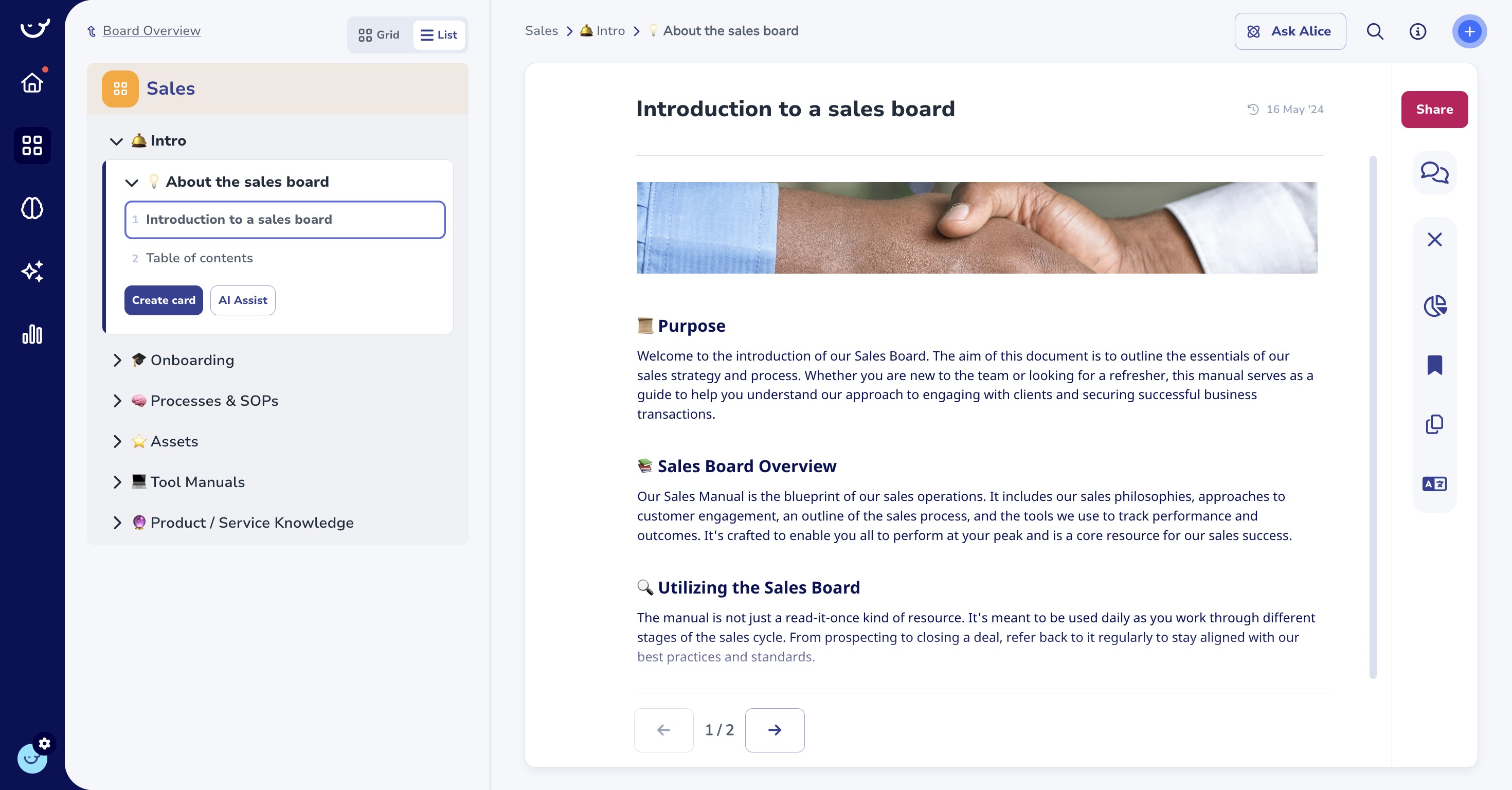 Creating read assignments - Guideflow