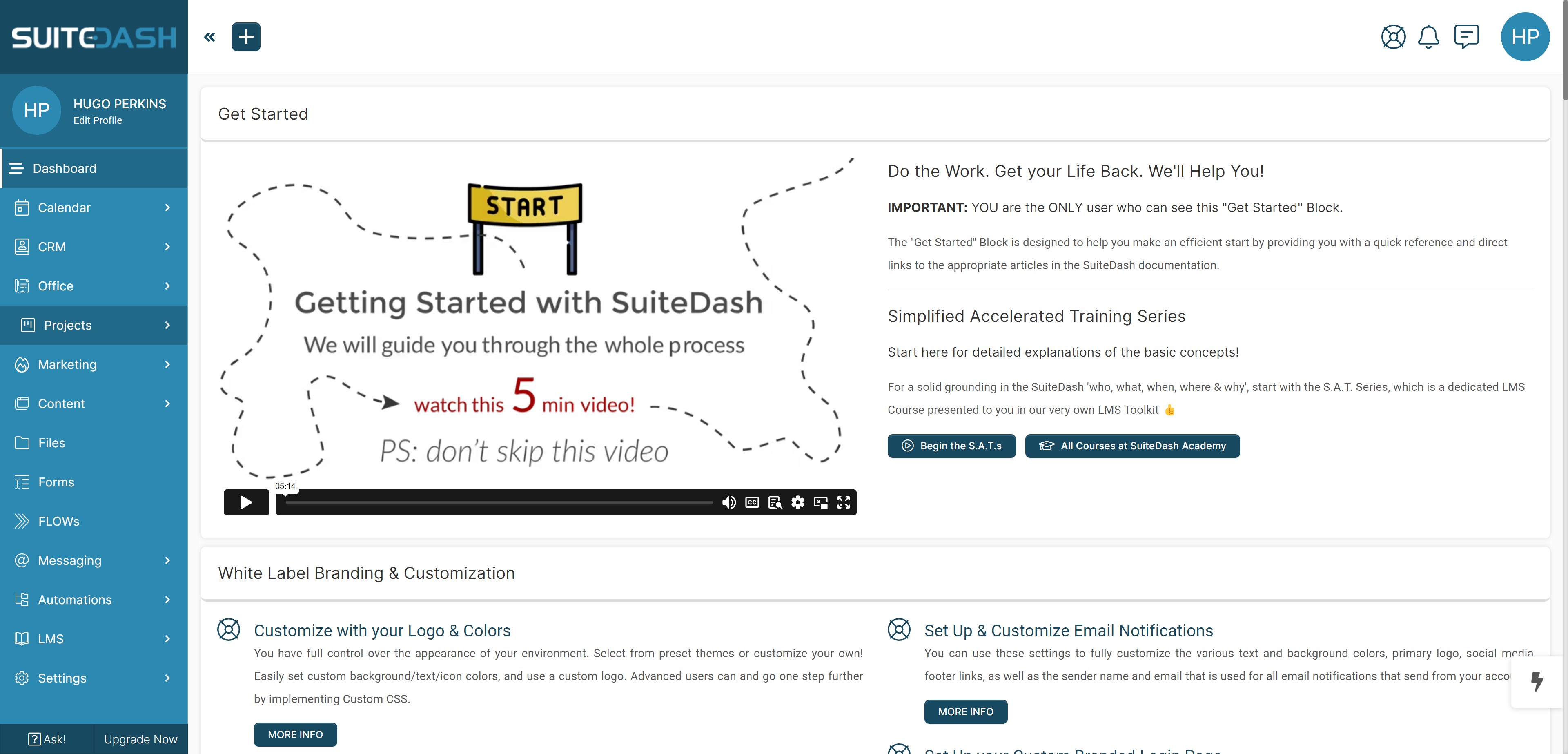 How to add a project? - SuiteDash - Guideflow
