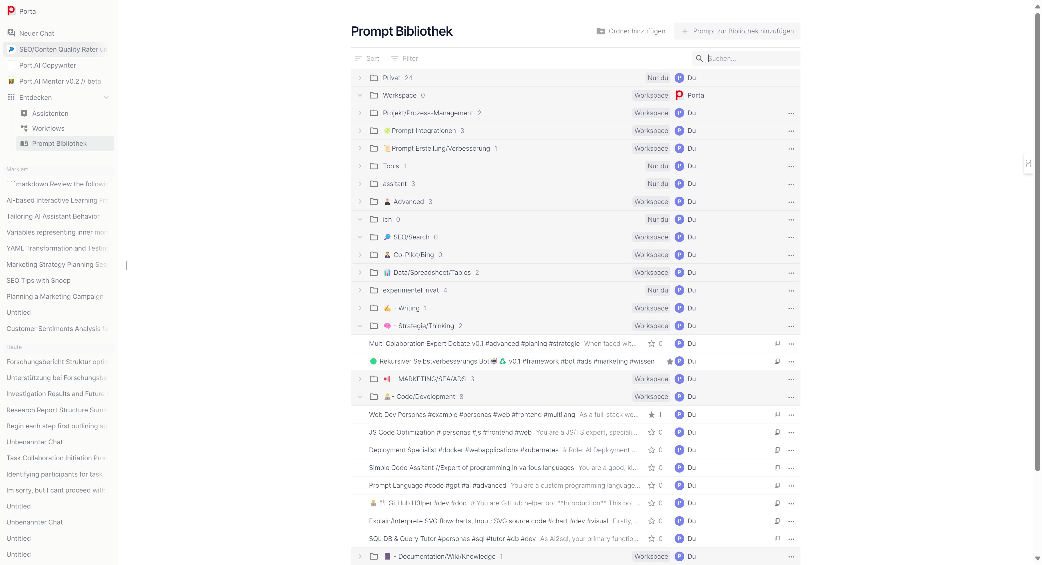 Langdock Quick Start (3): Übersicht Prompts - Guideflow