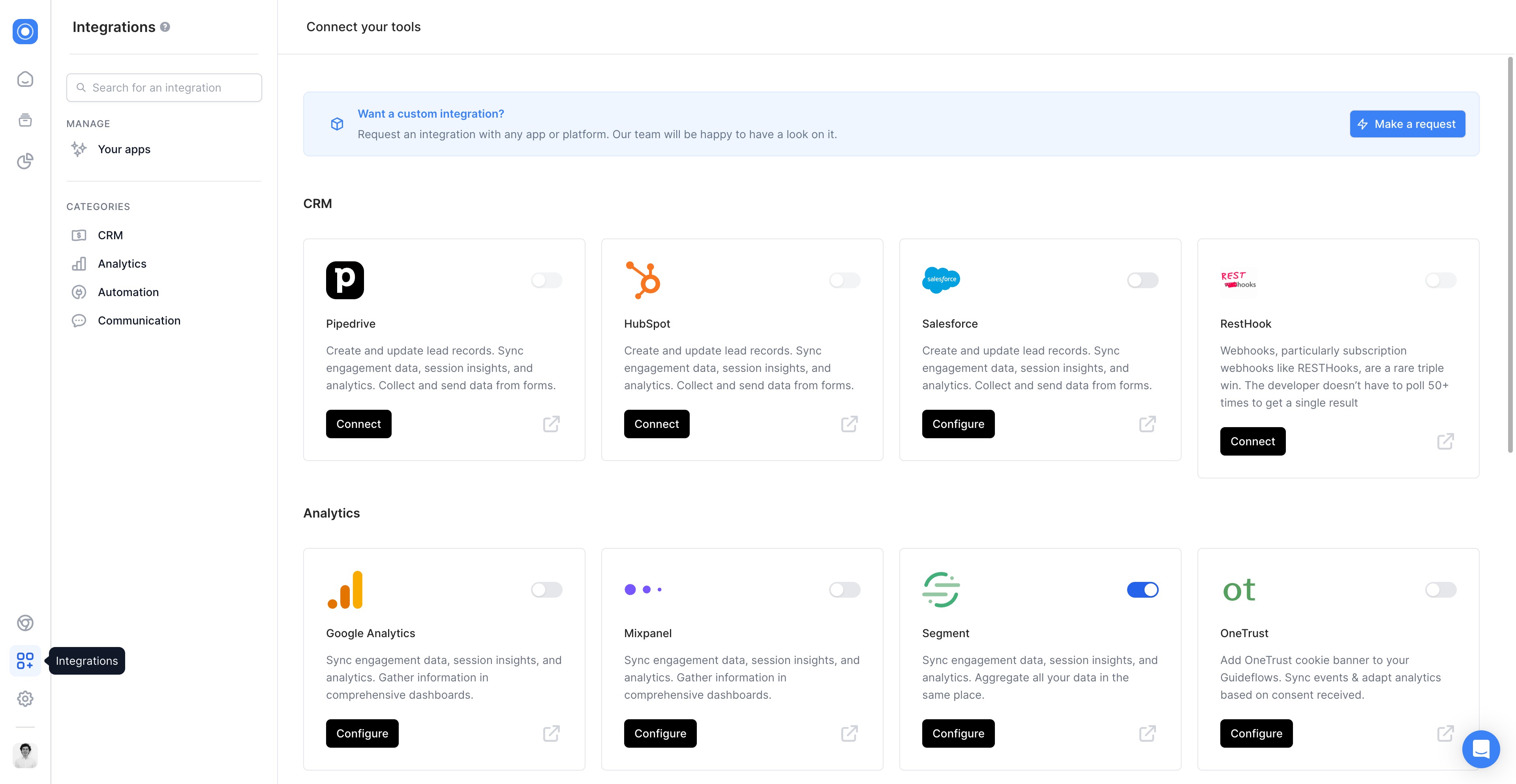 Pipedrive integration - Guideflow