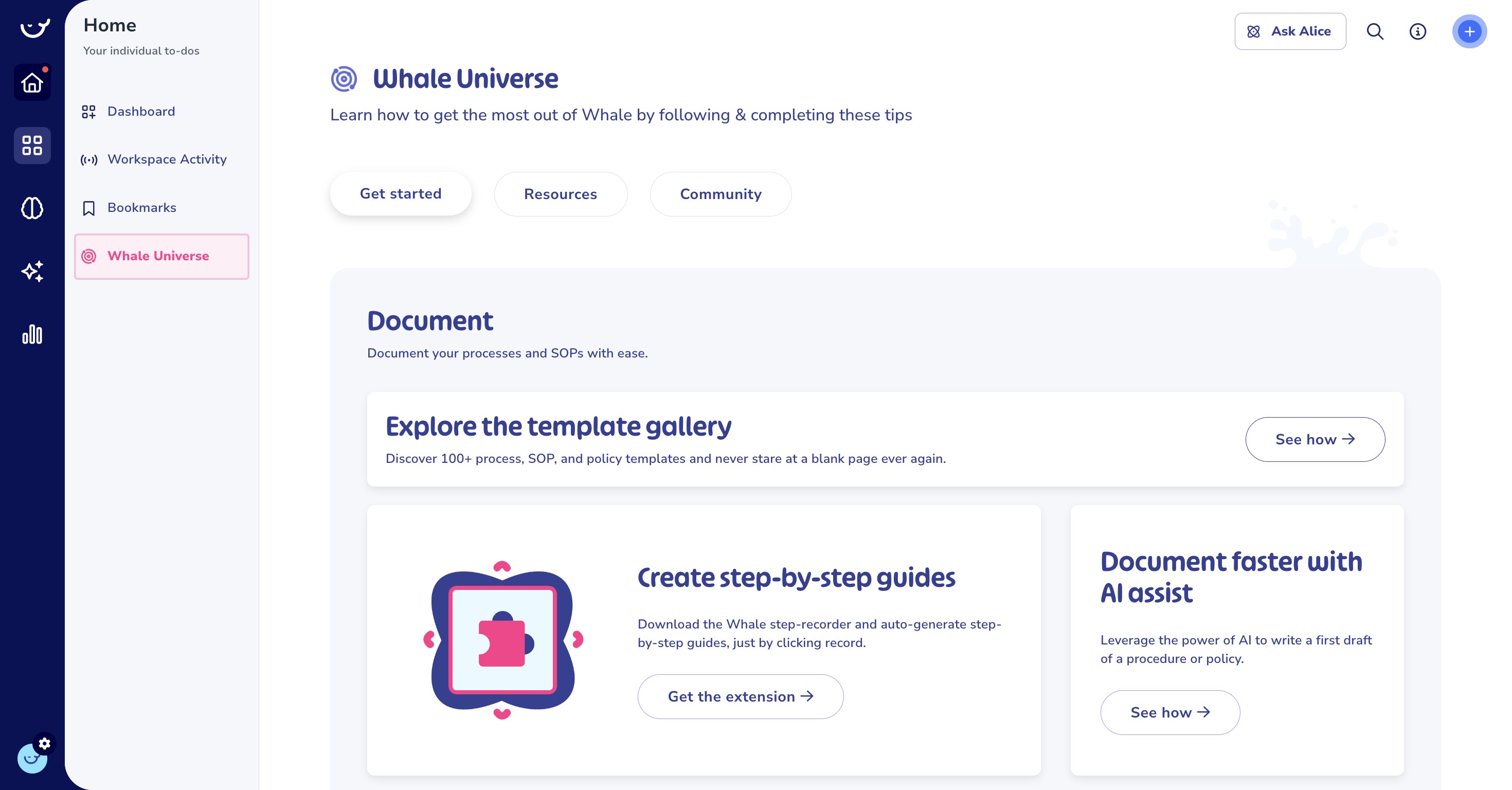 The template gallery - Guideflow