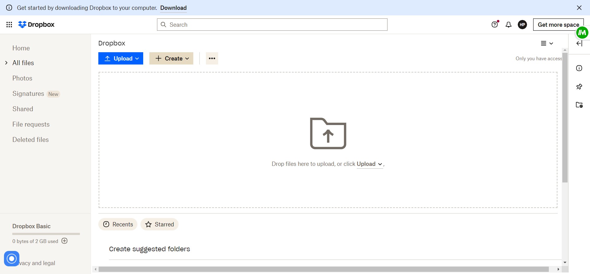 How to create a folder and import a file? - Dropbox - Guideflow