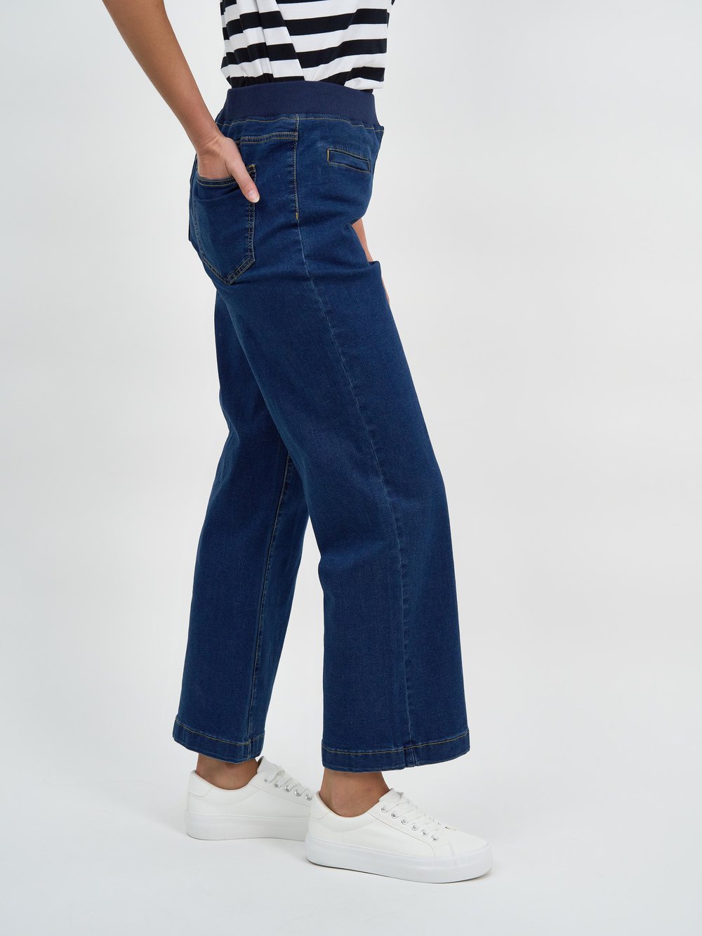 Threadz - Maddy Wide Leg Jean Dark Denim - Florence Store