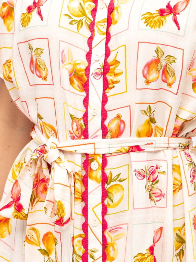 Ric Rac Shirt Dress–Red by Label of Love - Florence Store