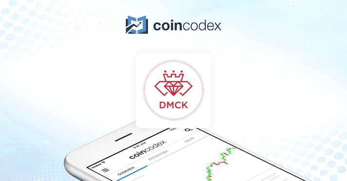 Diamond Castle Price: Live DMCK/USD Rate, Market Cap & DMCK Price Chart | CoinCodex