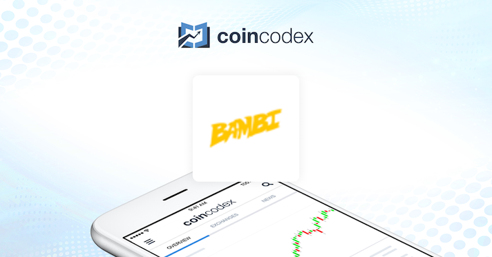 Bambi Crypto Price: Live BAM/USD Rate, Market Cap & BAM Price Chart ...