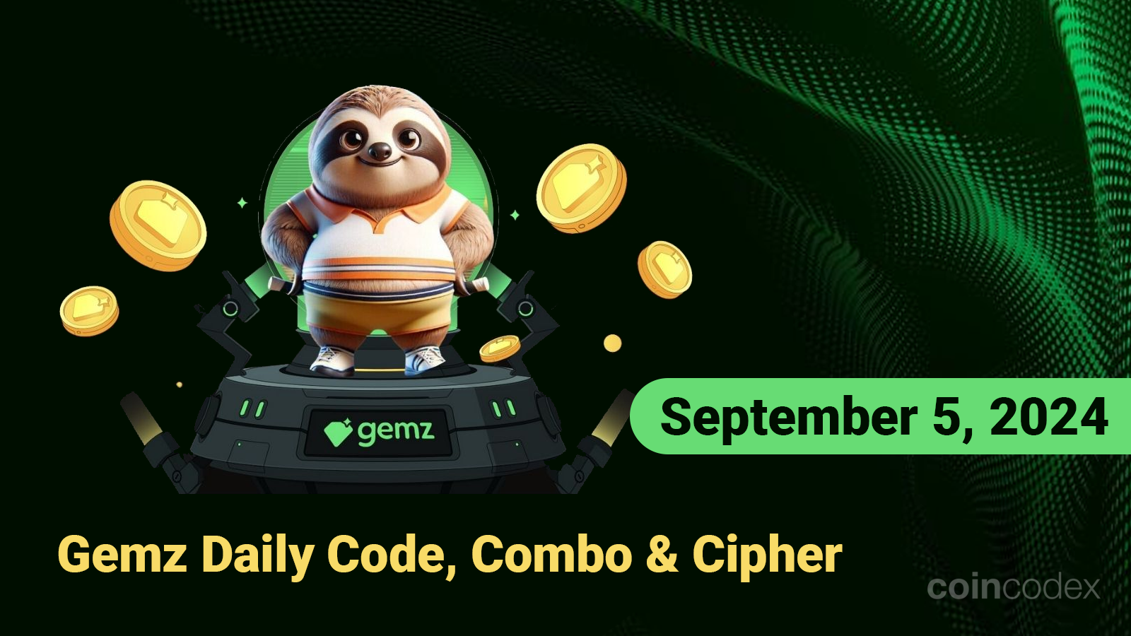 Gemz Daily Code, Combo & Cipher – September 5, 2024 | CoinCodex