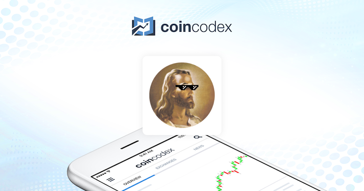 Jesus Coin Price: Live JESUS/USD Rate, Market Cap & JESUS Price Chart ...