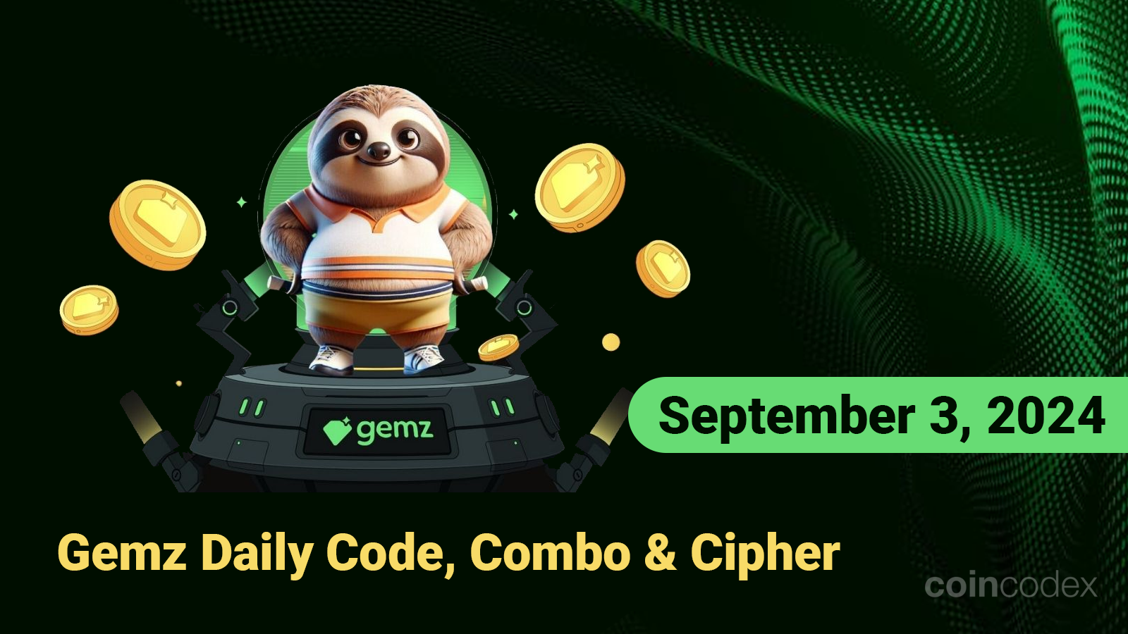 Gemz Daily Code, Combo & Cipher – September 3, 2024 | CoinCodex