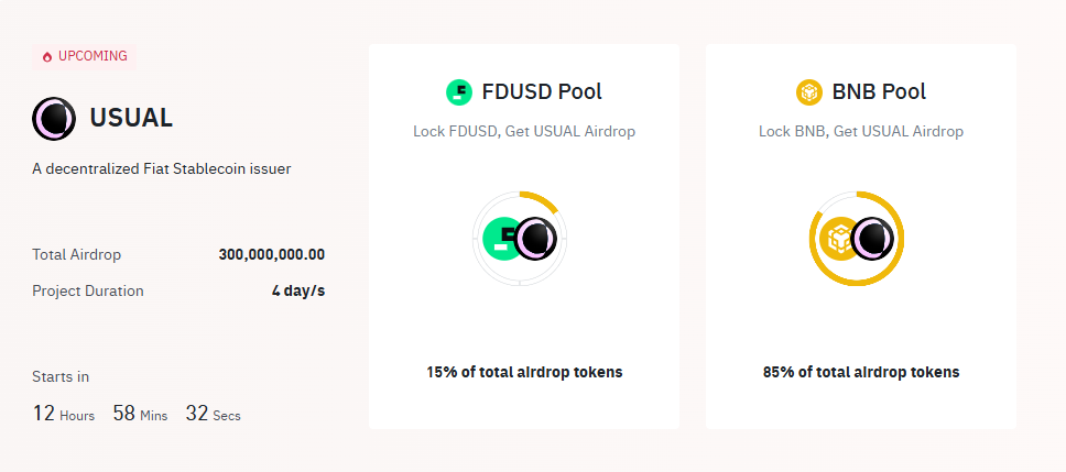 Binance Launchpool: Earn Usual (USUAL) by Staking BNB and FDUSD | CoinCodex