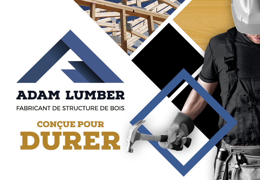 Adam Lumber - Réalisation d'Ubéo Solutions Web