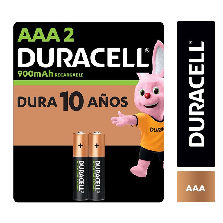DURACELL BLISTER PILAS RECARGABLES AAA X2 900MAH | falabella.com