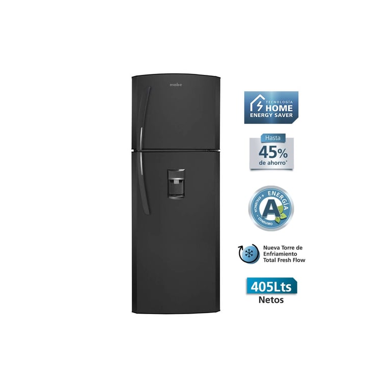 REFRIGERADORA MABE 405L NO FROST RMP420FLPG1 NEGRO GRAFITO MABE ...