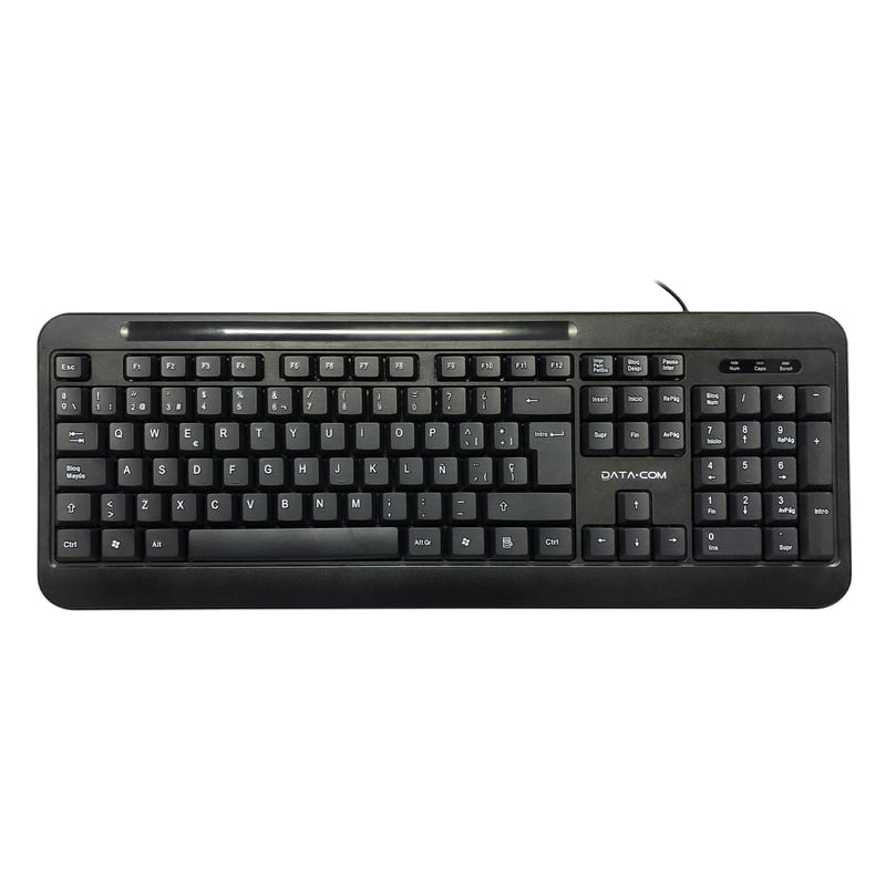 DATACOM Teclado Basico Alambrico 1,3 USB Negro Datacom Pronobel ...