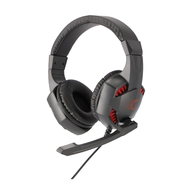 E4U Audífono con Micrófono Gamer G4U Retroiluminado Rojo USB 35Mm ...