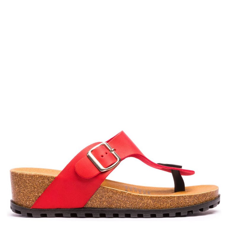 CHANCLETA Sandalia Mujer Rojo Razo Chancleta | falabella.com