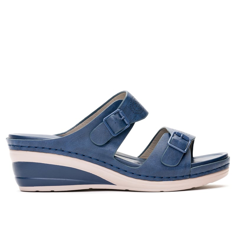 CHANCLETA Sandalia Mujer Azul Palma Chancleta | falabella.com
