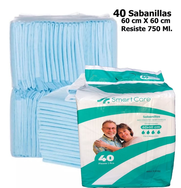 GENERICO Protector De Cama Sabanilla. Muy Absorbentes 750 Ml ...