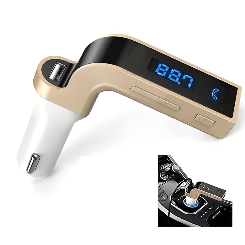 GENERICO Transmisor Fm Bluetooth Auto Transmisor De Radio Usb ...