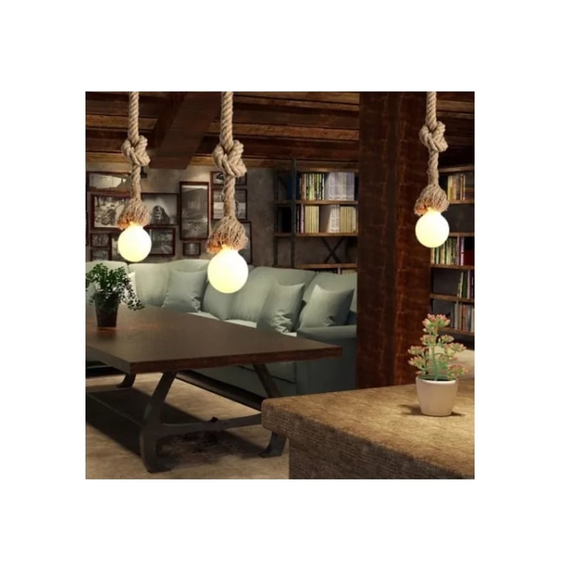 ESHOPANGIE Lampara Colgante Soga Decorativo Vintage E27 | falabella.com