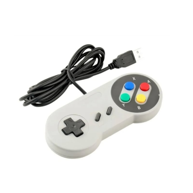 GENERICO Control Joystick Usb Tipo Consola Retro 16-bits 8 Botones ...