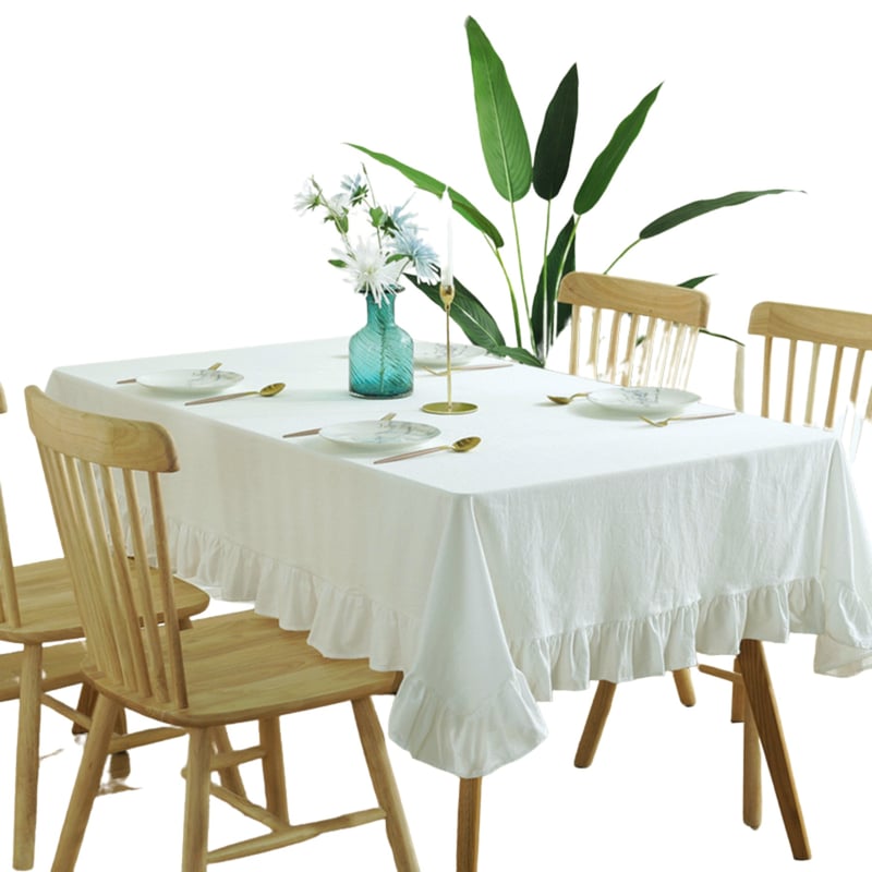 Mantel Rectangular Blanco Lino | Sodimac - Falabella