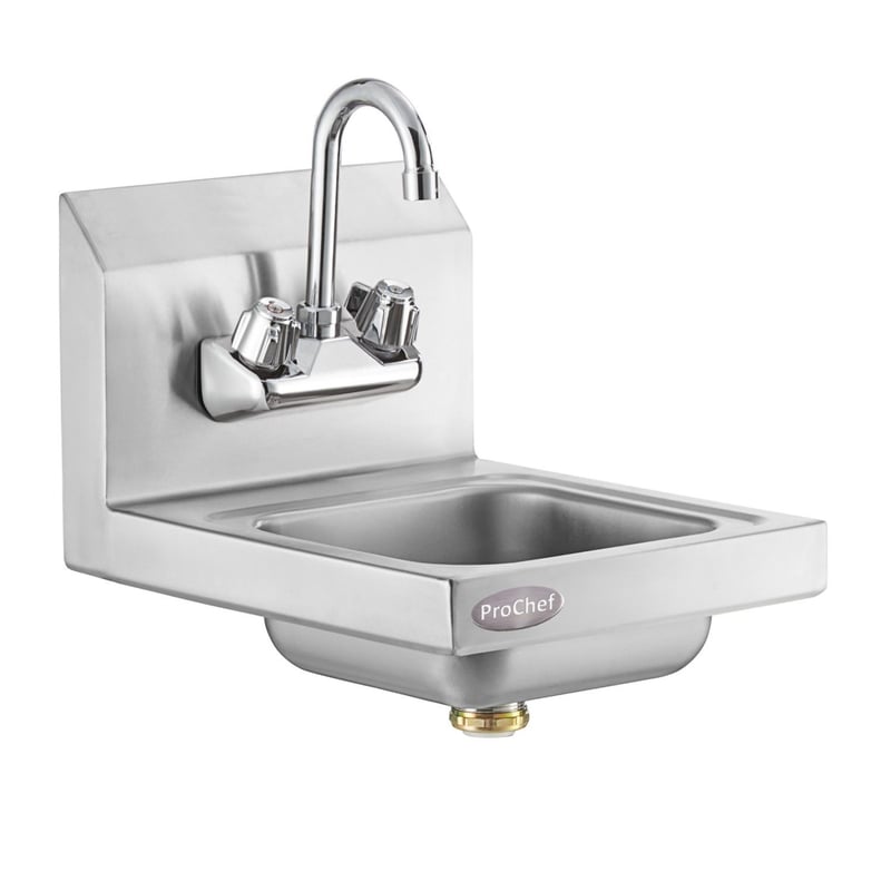 Lavamanos Mural Acero Inoxidable con Grifería PROCHEF | Linio Chile