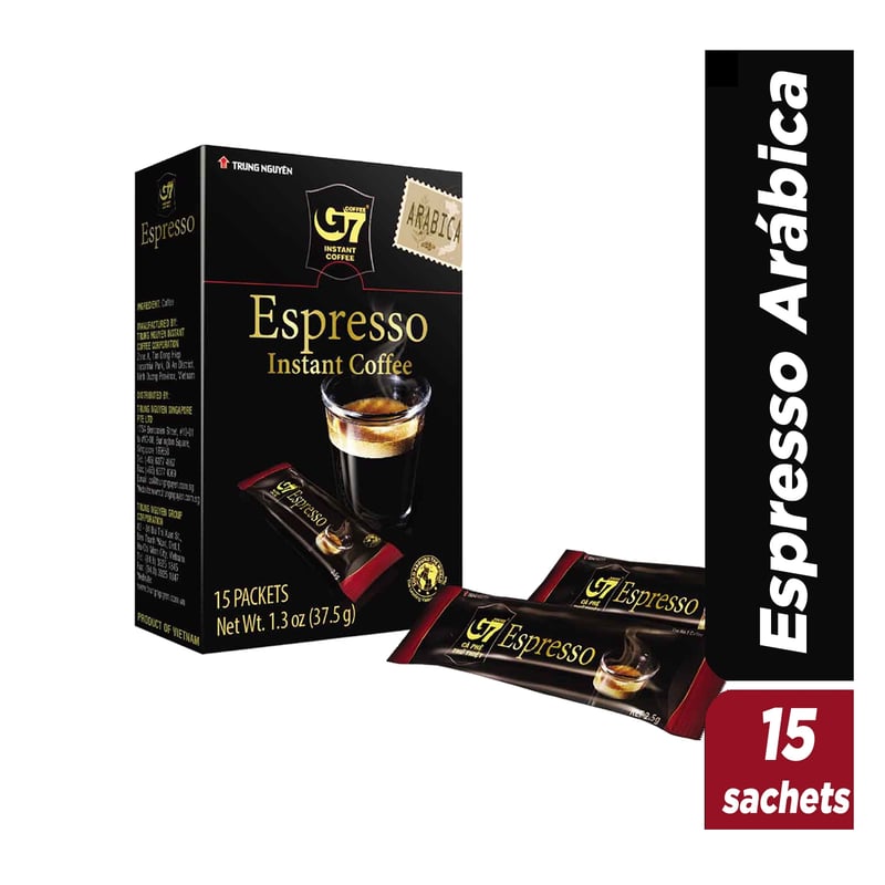 G7 COFFEE Café Instantáneo Espresso Arábica G7 Coffee - Trung Nguyen ...