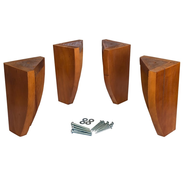 Kit de 4 patas para cama Europeo marca cic originales color Miel ...