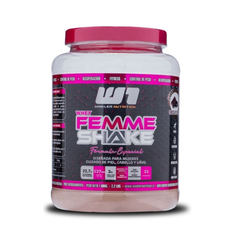 WINKLER NUTRITION Proteina Mujer Whey Femme Shake Dulce de leche 1 kg ...