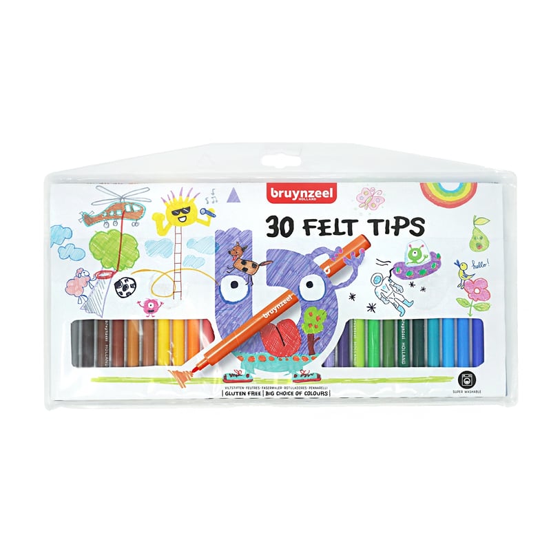 BRUYNZEEL Marcadores Para Niños Bruynzeel 30 Colores | falabella.com