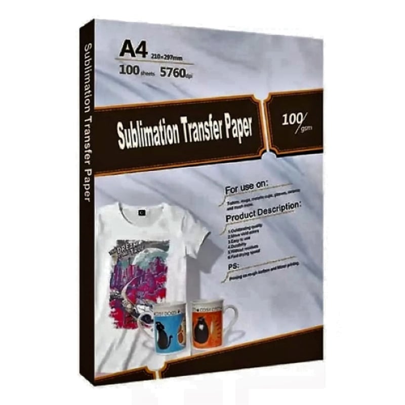 GENERICO Papel Sublimación A4 De 100 g X 100 Hojas Rosada Premium ...