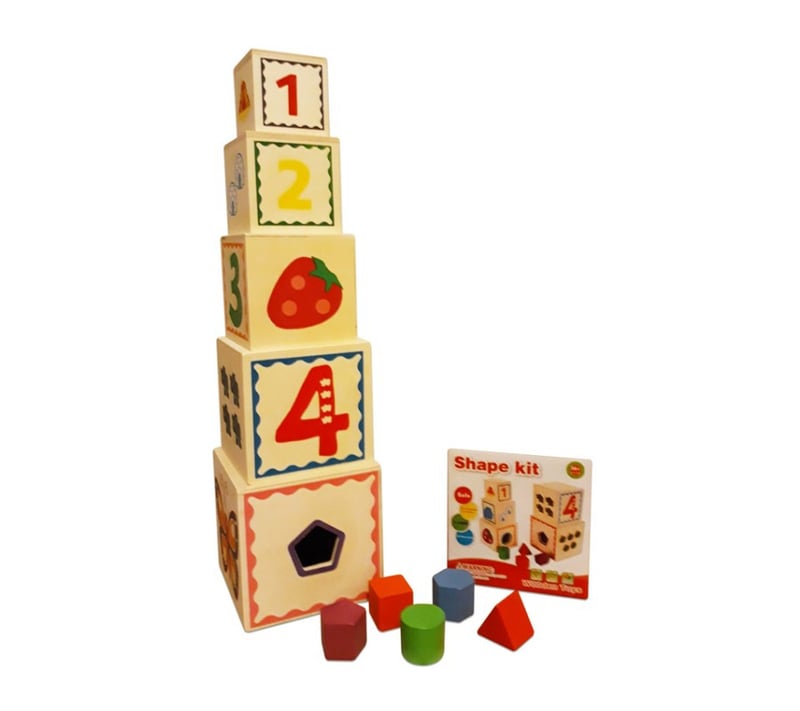 GENERICO Torre Apilable Madera Encaje Figuras Geométricas | falabella.com