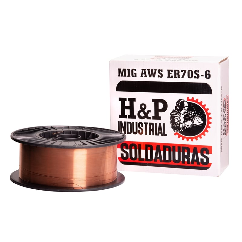 Electrodo Soldadura Alambre MIG ER70S-6. 0.8mm x 15 Kilos. H&P H AND P INDUSTRIAL SOLDADURAS ...