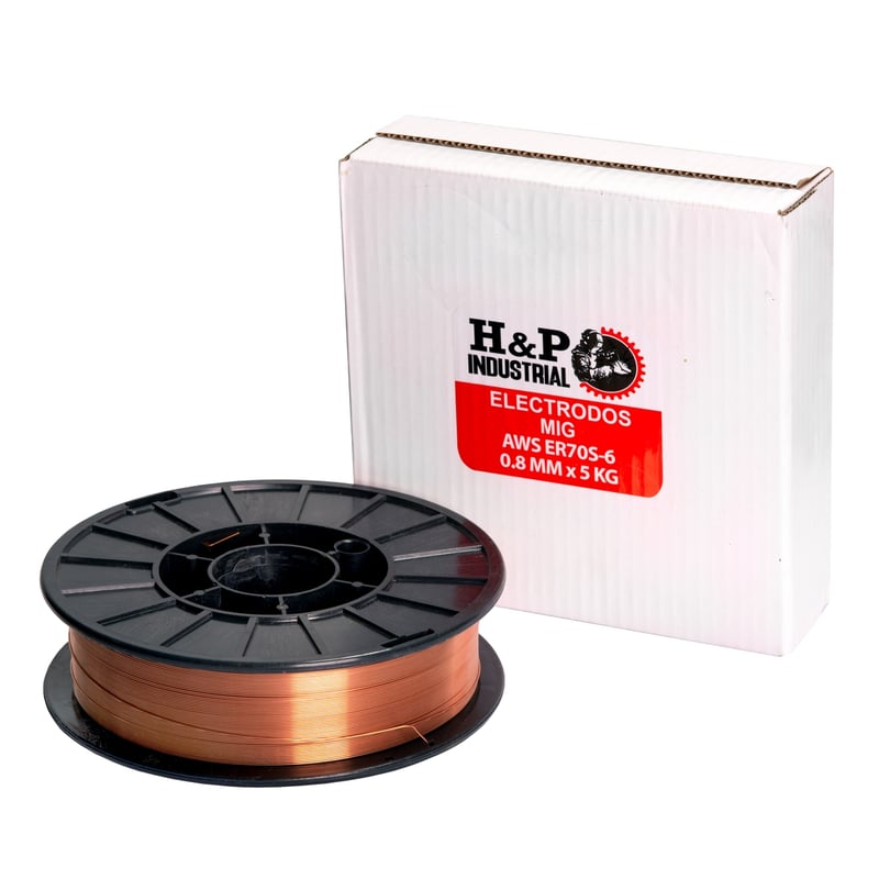 Electrodo Soldadura Alambre MIG ER70S-6. 0.8mm x 5 Kilos. H&P | Sodimac - Falabella