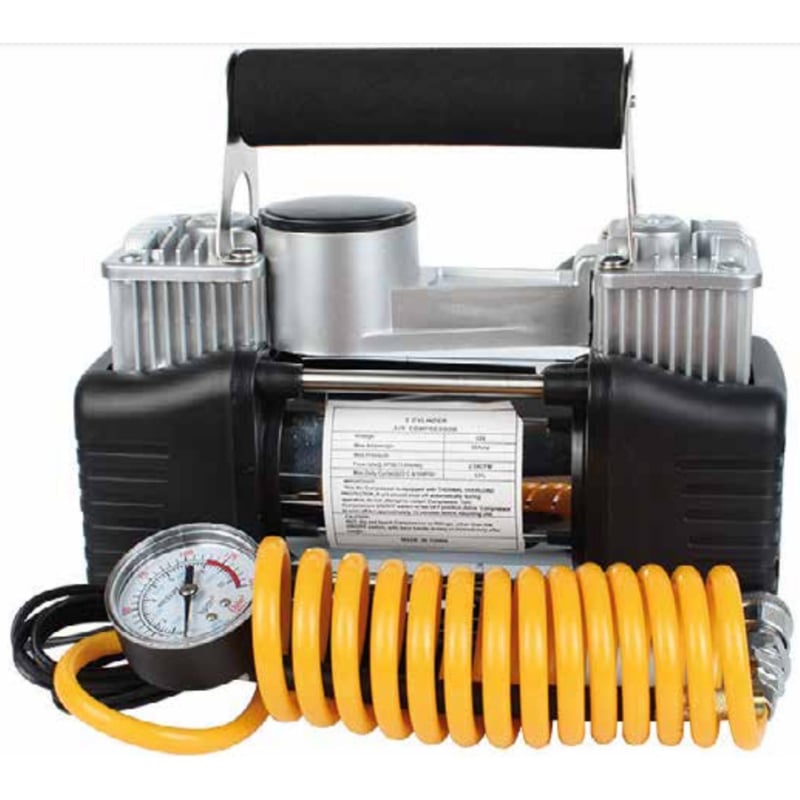 Compresor De Aire Portatil Doble Piston 12V Rapido Tecnolab | Sodimac Chile