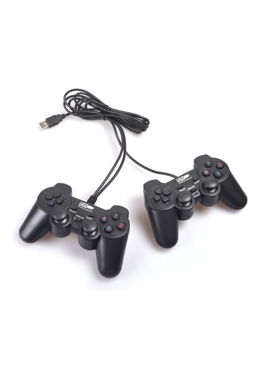 GENERICO Pack Kit 2 Joystick Control Mando Analogico Usb Pc Consolas ...