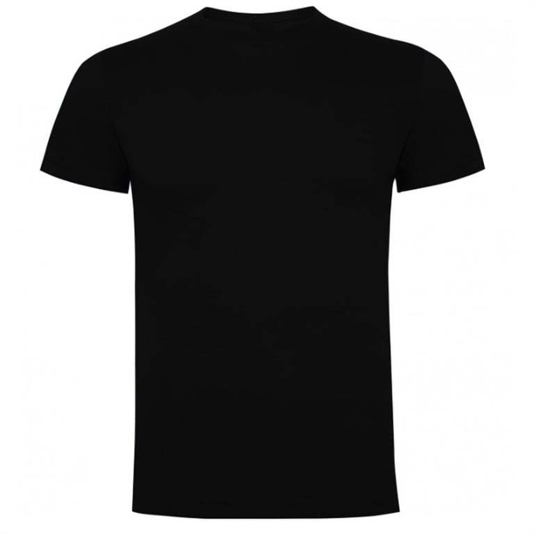 GENERICO Polera Básica Negra Hombre 100% algodón S3XL - Negro ...