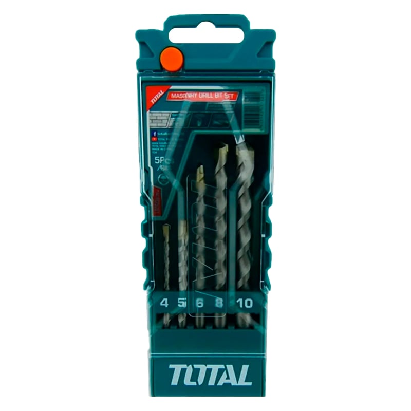 TOTAL TOOLS Kit Set Juego Brocas Para Concreto 5 Piezas | falabella.com