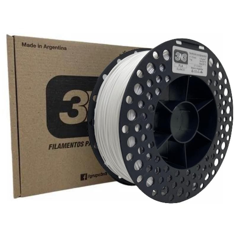 3N3 Filamento 3D Pla 3n3 1kg 175mm Blanco - Filamentos | falabella.com