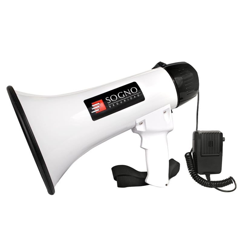 SOGNO Megáfono Sogno 30W Recargable Rango 500m con Puerto USB ...