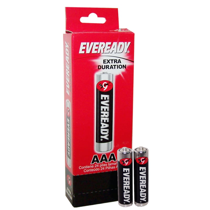 EVEREADY Pila convencional Eveready AAA extra duración 24 Uds ...