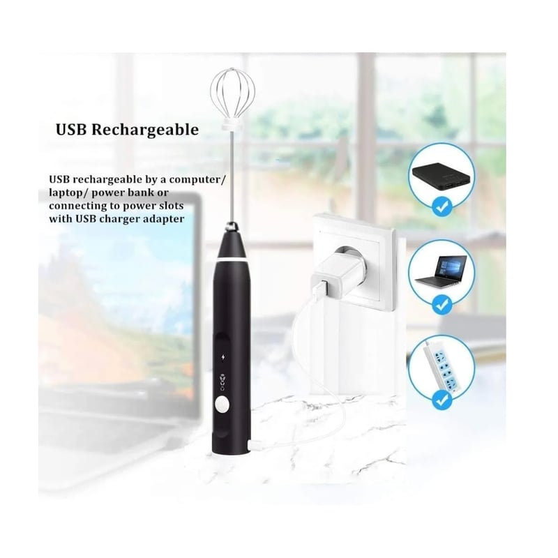 GENERICO Mini Batidor Revolvedor De Café Y Espuma Leche Recargable ...