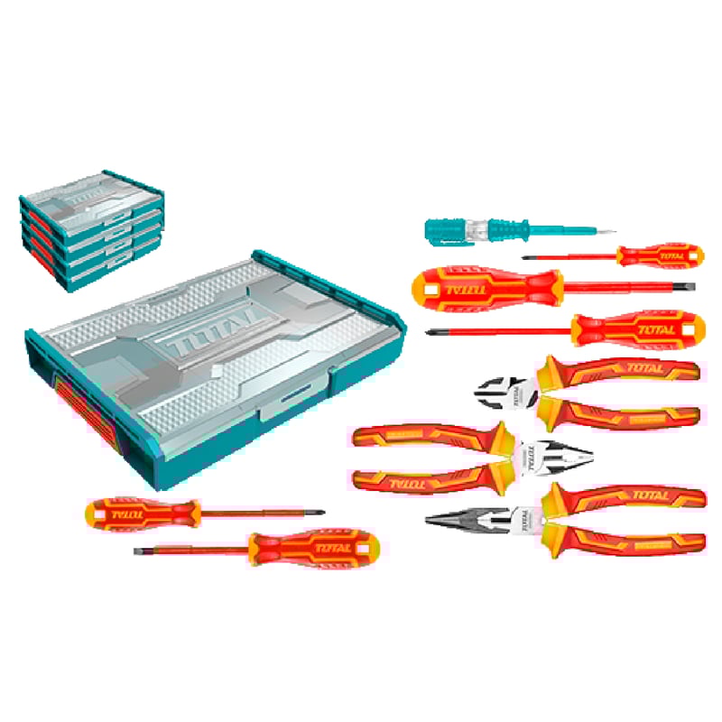 TOTAL TOOLS Set De Herramientas Aisladas 1000v 9pzas Total | falabella.com