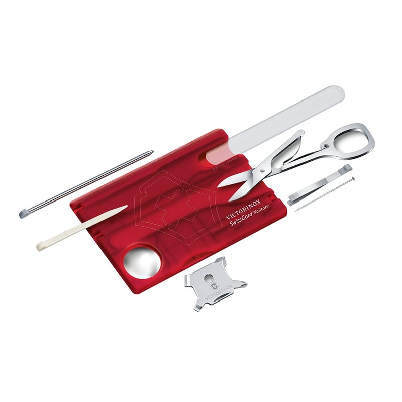 VICTORINOX Navaja Swisscard Nailcare color Rojo Transparente Victorinox ...