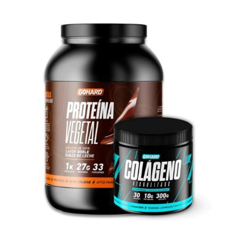 GOHARD PROTEINA VEGETAL DULCE DE LECHE PACK COLAGENO HIDROLIZADO GOHARD ...