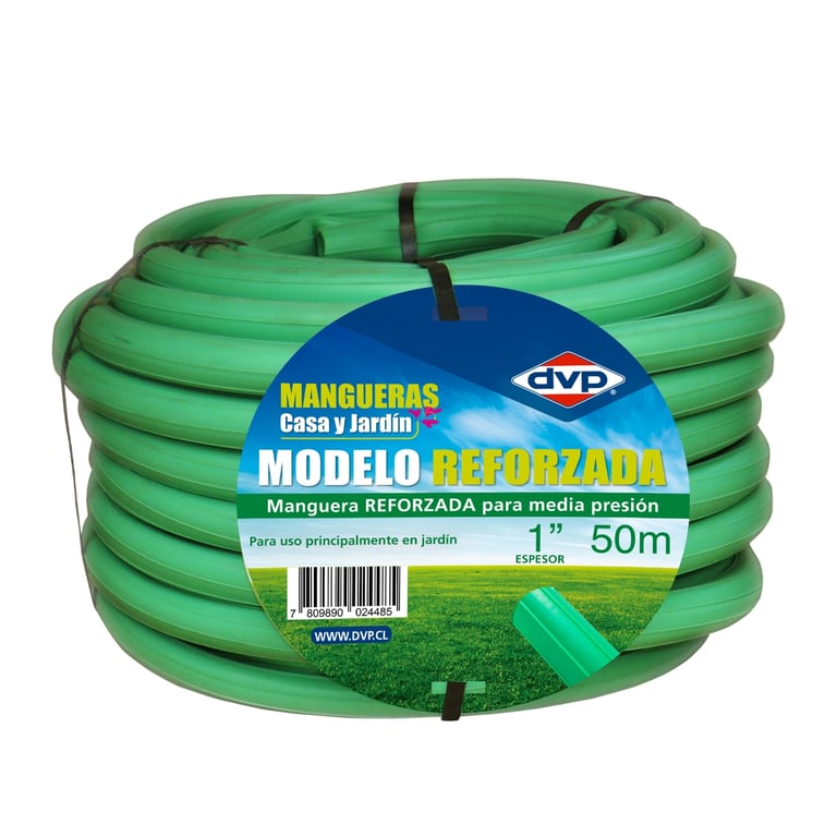 Manguera PVC Reforzada 50mts 1 Pulgada DVP | Sodimac Chile